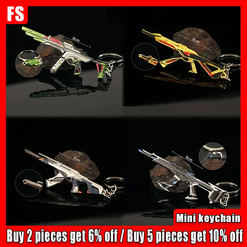9cm-Valorant-Guns-Keychains-Kuronami-Orion-Vandal-Metal-Model-Mini-XER ...