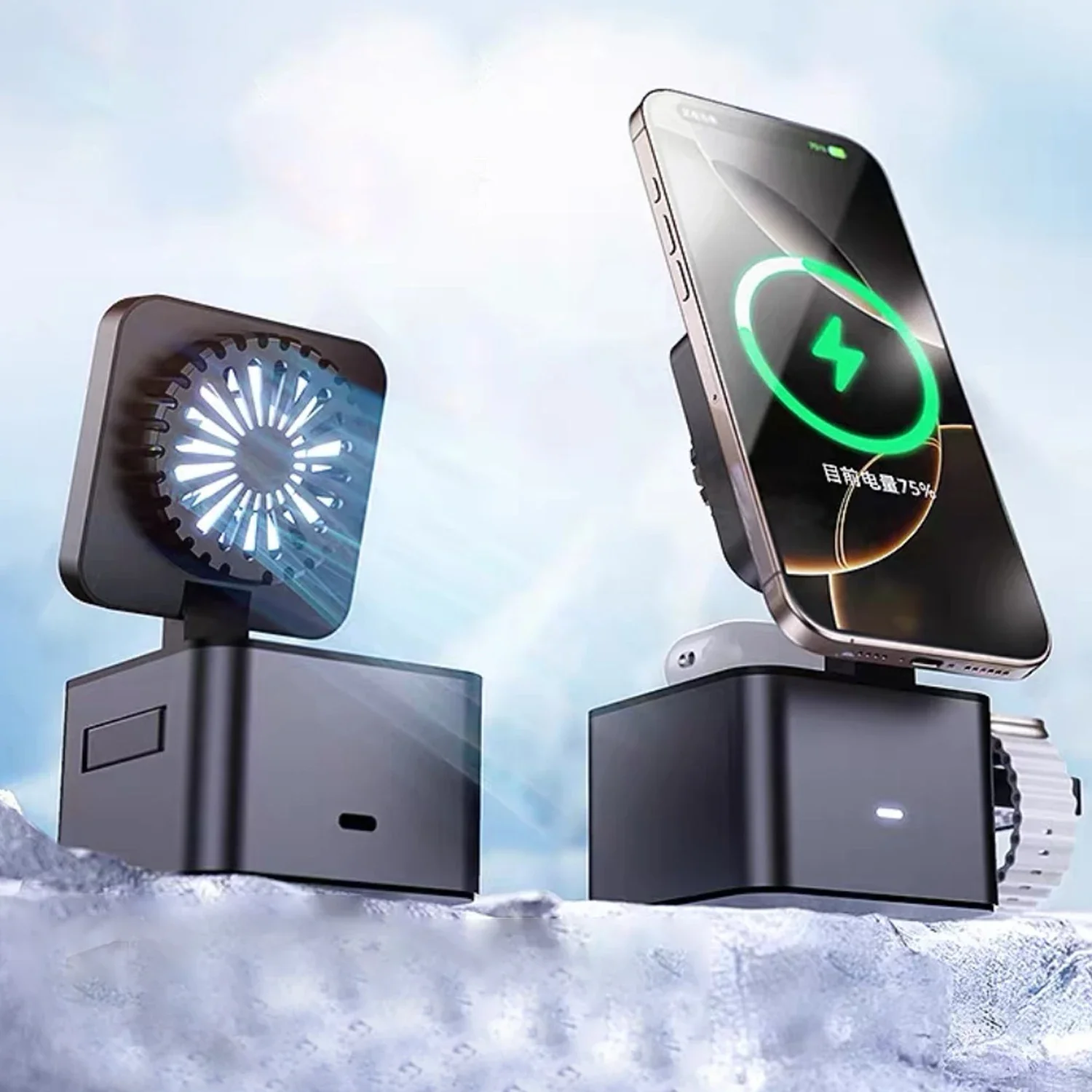 ice-Cooling For Magsafe Wireless Charger Station Stand For iPone 16~12 ...