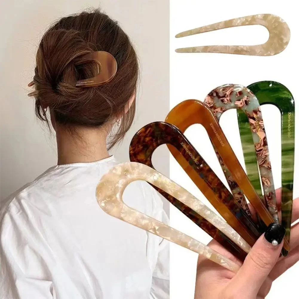 U-shaped-Hairpin-Female-Meatball-Head-Pan-Hair-Hairpin-New-Head-Simple ...