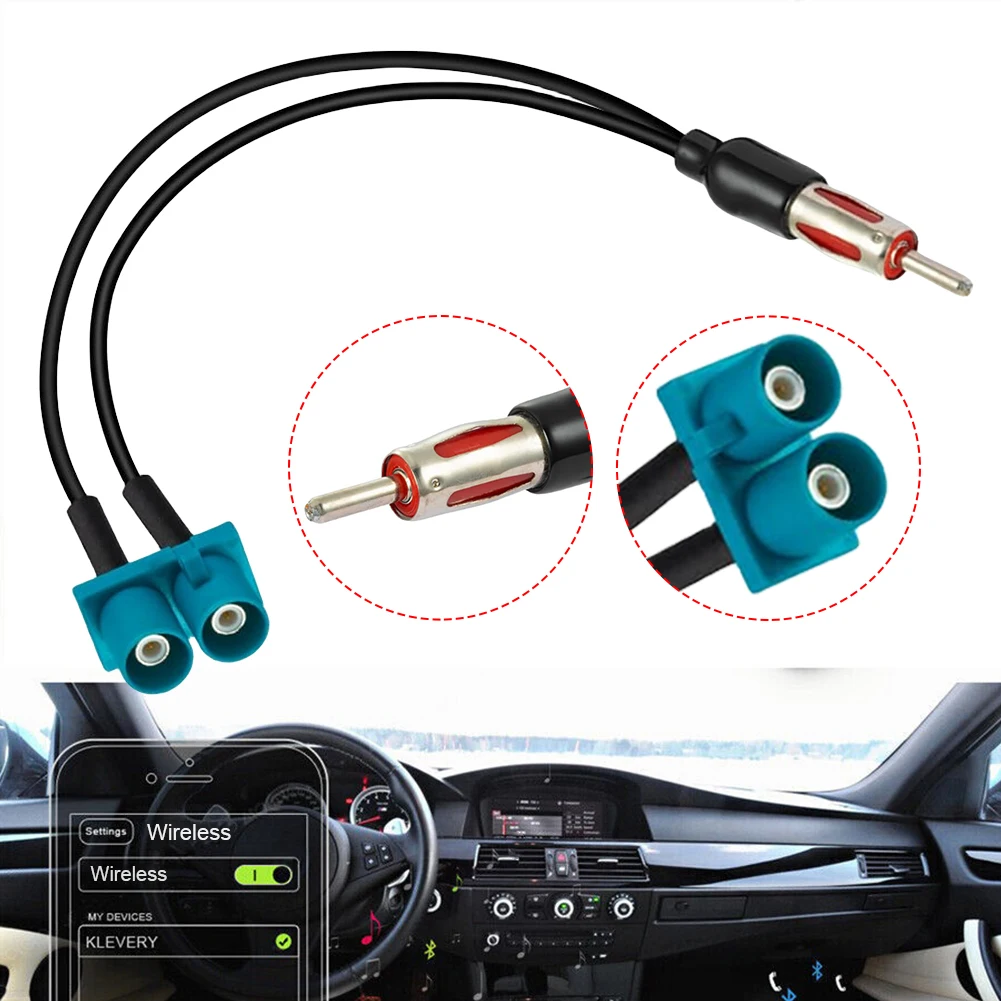 Radio-Audio-Cable-Adaptor-Antenna-Audio-Cable-Double-Fakra-Din-Male ...