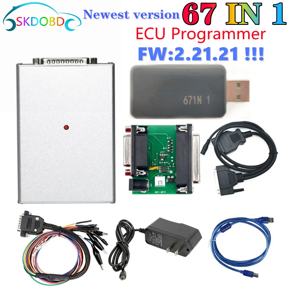 새로운 전문 PCM 벤치 플래시 67 IN 1 ECU 프로그래머 지원, 67 프로토콜 플래시 67IN1 벤치 32 in 1 ...