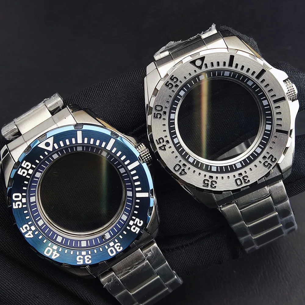 44mm NH35 NH36 Case Stainless Steel Transparent Back Cover Sapphire ...