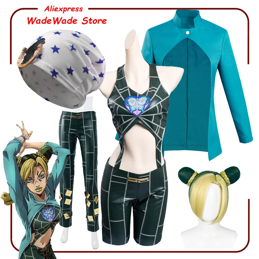 Anime JoJo Johnny Joestar Jolyne Cujoh Cosplay Hat Cap Headgear White ...