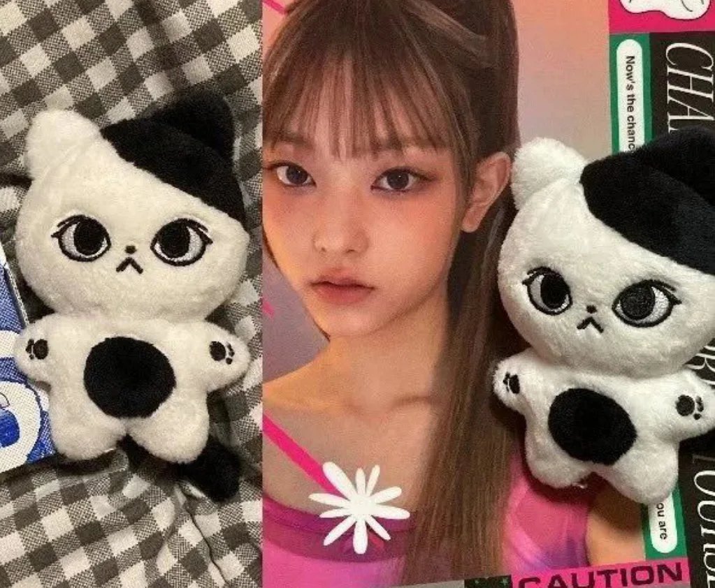 Kpop-Cartoon-Haerin-Same-Plush-Keyrings-Dolls-Cute-Soft-Yellow-Cat ...