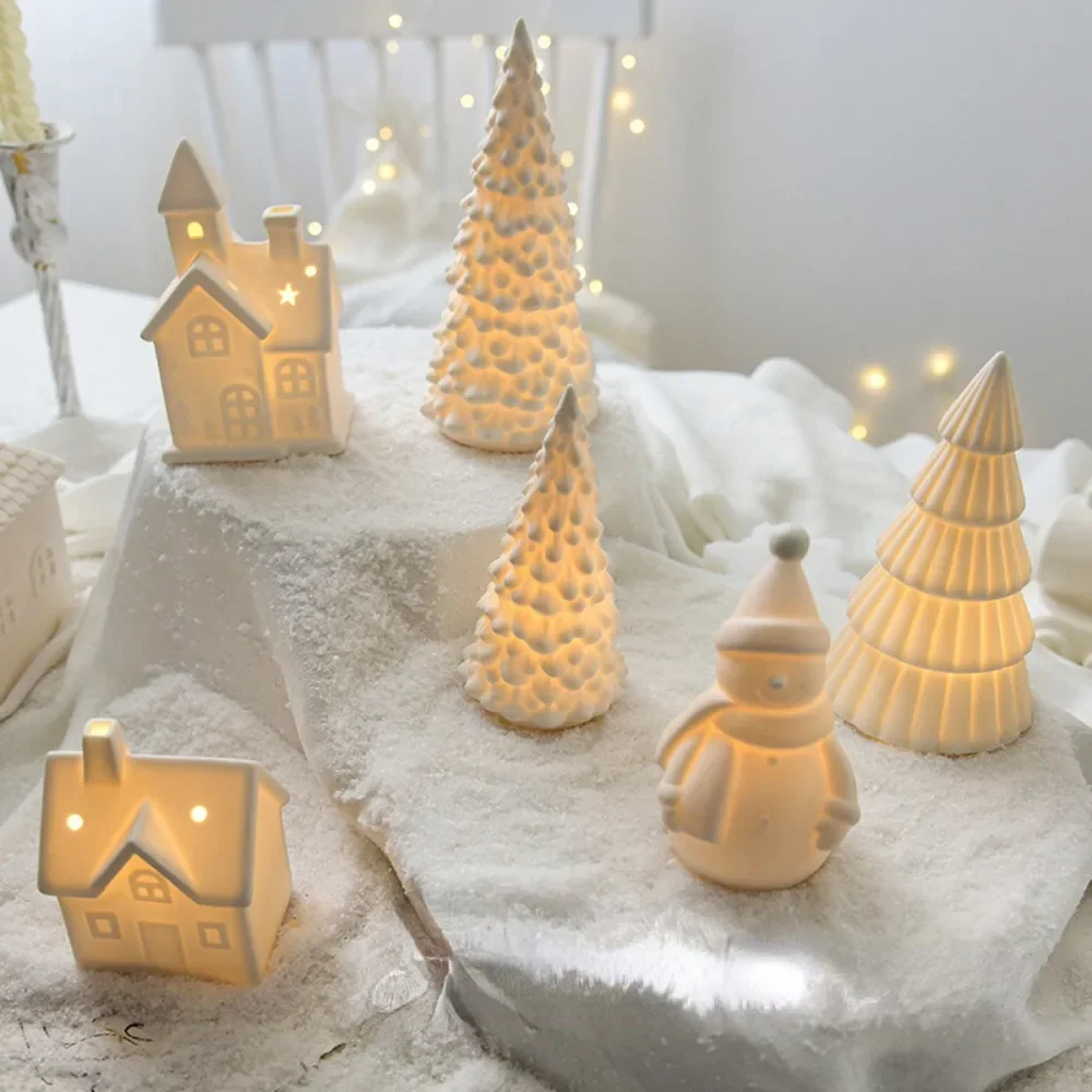 Ceramic-Crafts-Decoration-Ceramic-Christmas-Tree-Desktop-Ornaments-Glow ...