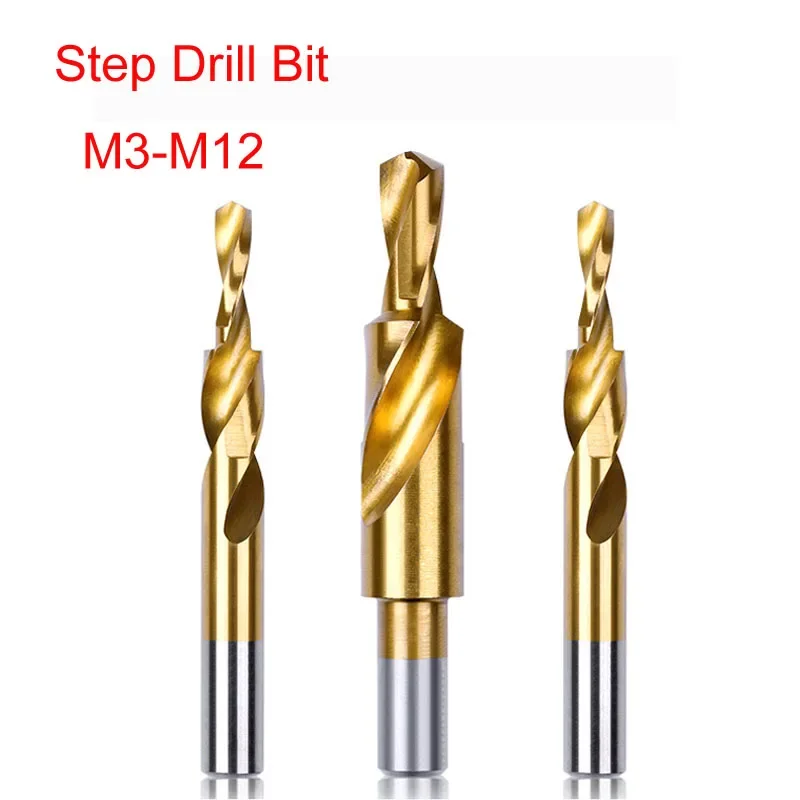 1Pcs-Counterbore-Two-Subland-Step-Core-Twist-Drill-Bit-Titanium-Coating ...