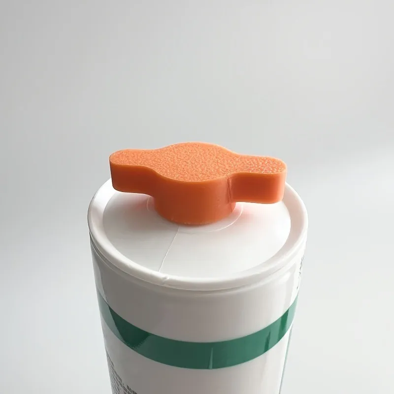 3PCS Orange Glass Glue Caps - Durable Plastic Sealing Caps for Standard ...