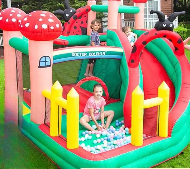 Doctor-Dolphin-Seven-Star-Ladybug-Inflatable-Castle-Children-s-Home ...