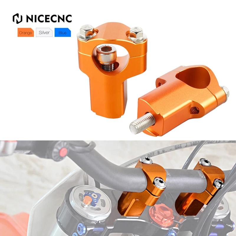 52mm-Handlebar-Riser-Bar-Clamp-Mount-For-KTM-690-Enduro-R-SMC-790-890 ...