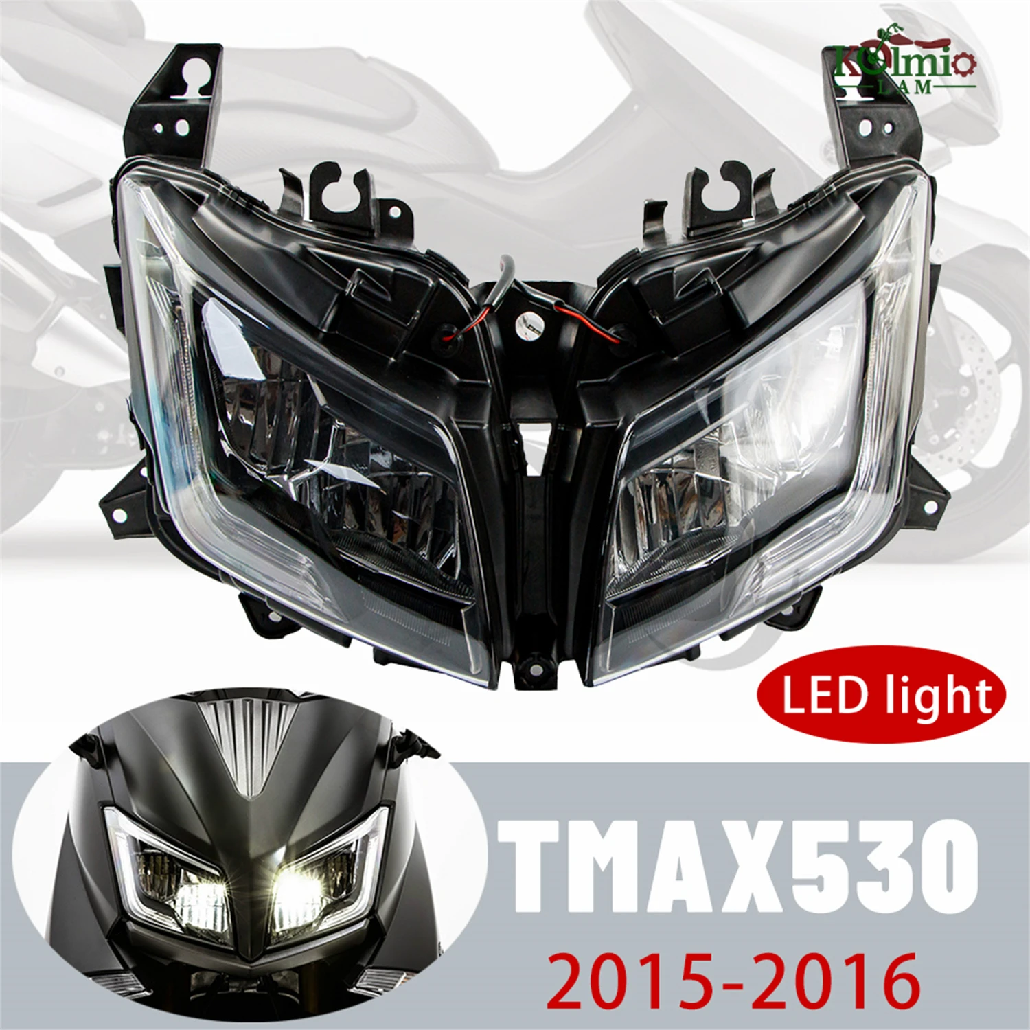 야마하 2015 2016 TMAX530 전조등 T MAX 530 오토바이 LED 전조등 어셈블리, TMAX 530 15 16 에 ...