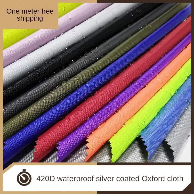 Tissu-imperm-able-au-m-tre-pour-rideau-tissu-enduit-d-argent-420D ...