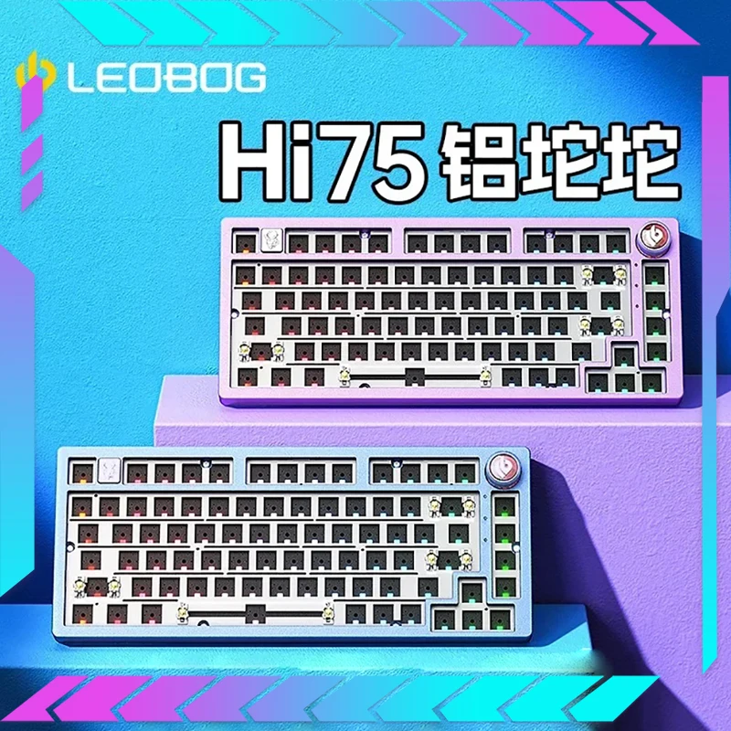 Leobot-Hi75-Alum-nio-Com-Fio-Hot-Swap-Gaming-Keyboard-Set-Junta-USB ...