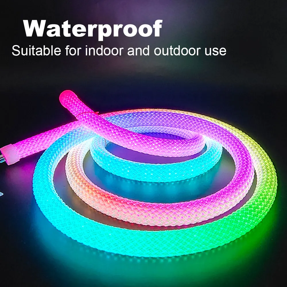 5V-RGBIC-Addressable-Round-Reticulate-Pattern-Fabric-50Leds-m-Flexible ...