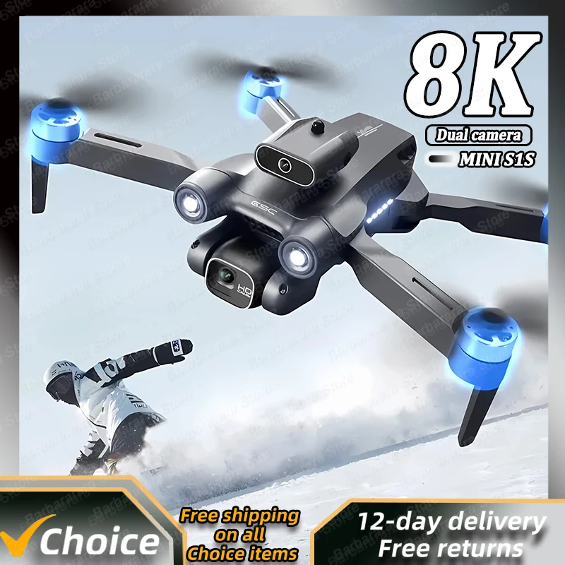 S1S-Mini-Drone-HD-4k-Profesional-8K-Camera-Brushless-Obstacle-Avoidance-Aerial-Photography ...
