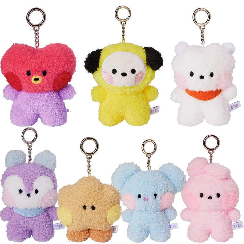 Line-Friends-Anime-Bt21-Plush-Doll-Toys-Kawaii-Cooky-Koya-Chimmy-Shooky ...