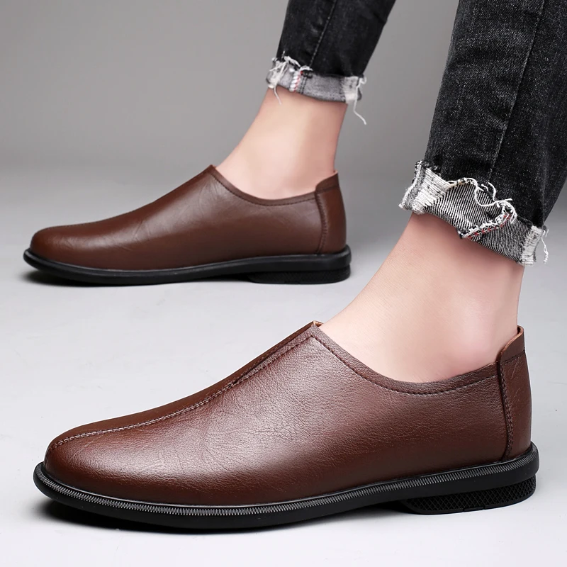 Spring-Autumn-Man-Stylish-Loafers-Travel-Slip-on-Elegantes-Round-Toe ...