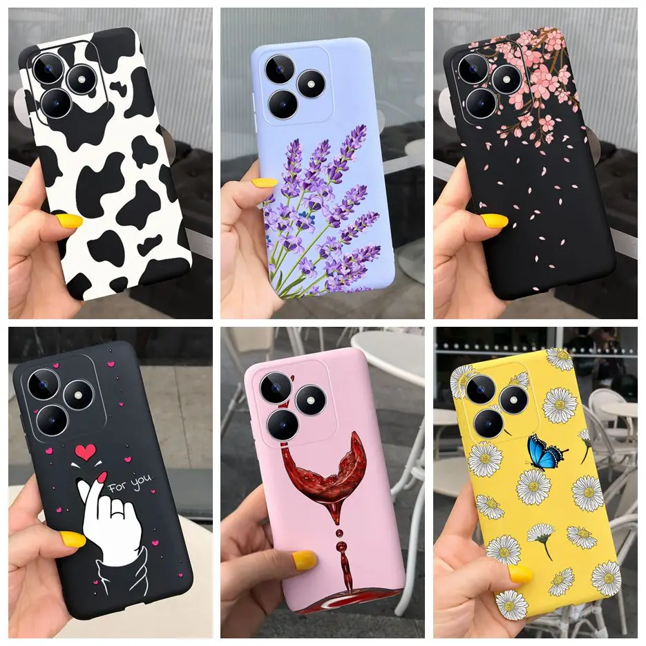 Capa-pintada-elegante-para-Realme-Soft-Silicone-Phone-Case-Realme-C53 ...