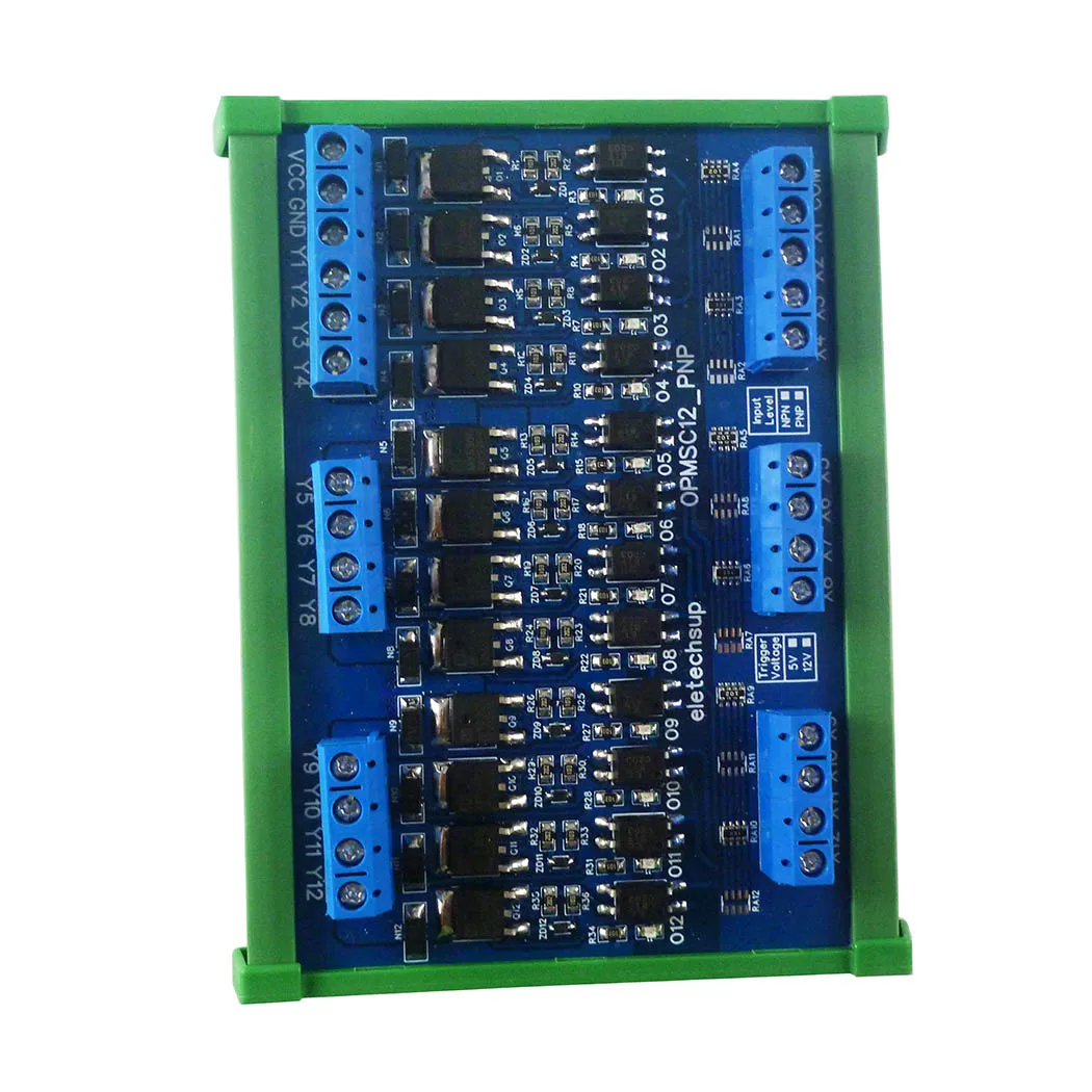 12CH-DC-3-3V-5V-12V-24V-5A-PLC-Signal-Amplifier-NPN-PNP-Logic-Level ...