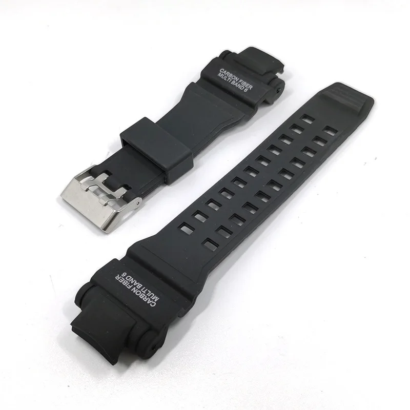 Black-Watchband-For-Casio-G-shock-MULTIBAND-6-Multi-Band-6-Strap-Watch ...