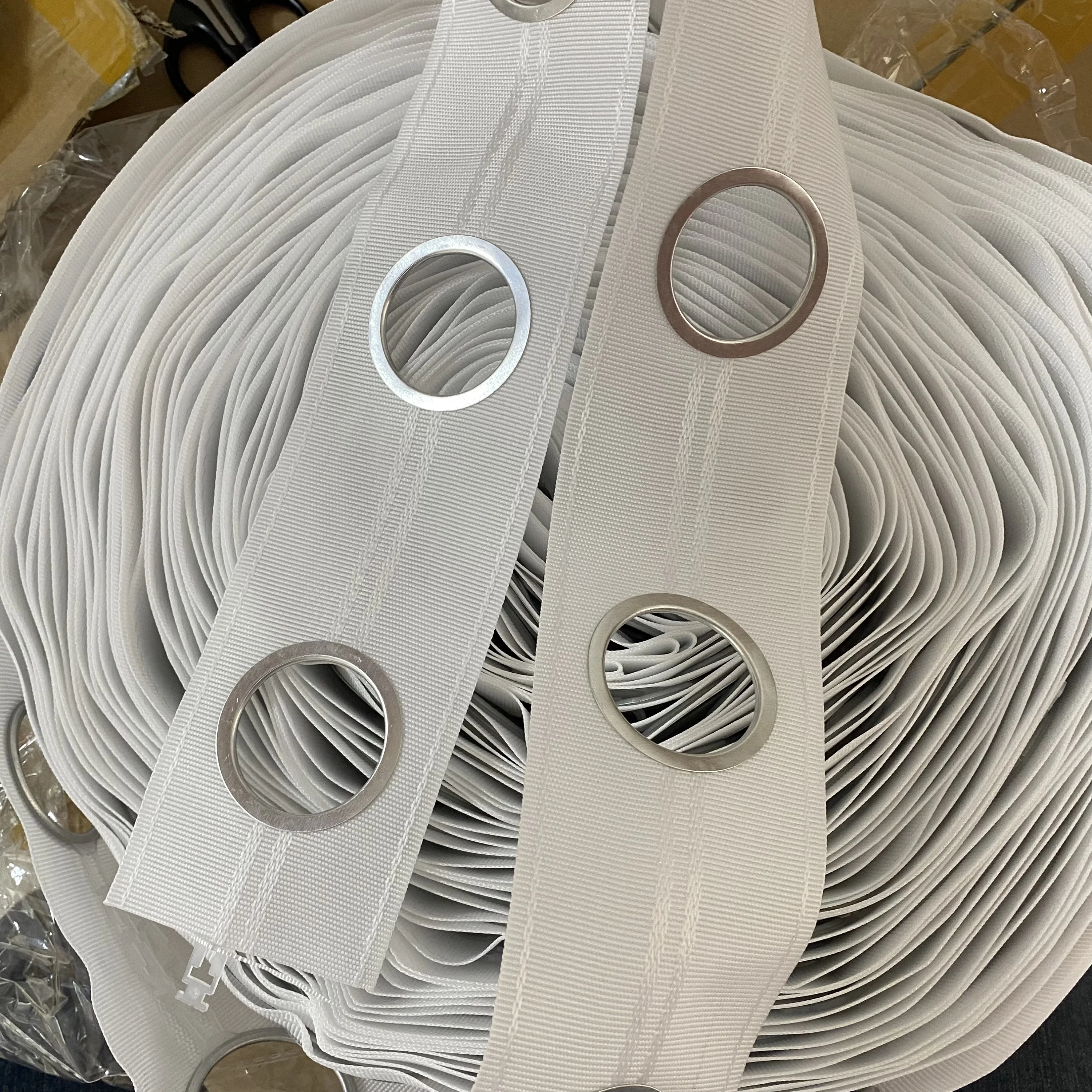 Curtain-Eyelet-Tape-Non-woven-Cloth-Grommet-Top-Tape-Sewing-Silver ...