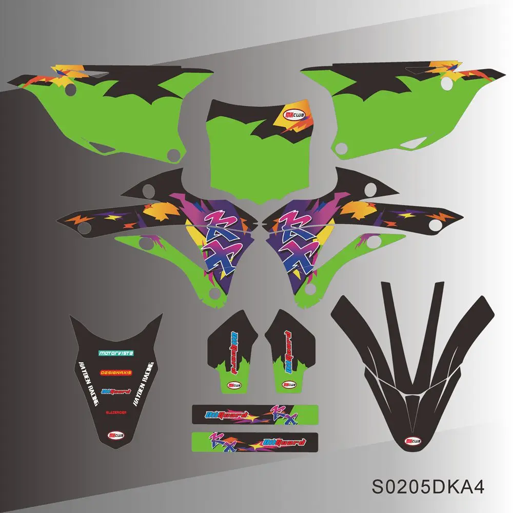 Full-Graphics-Decals-Stickers-Motorcycle-Background-For-KAWASAKI-KX85 ...