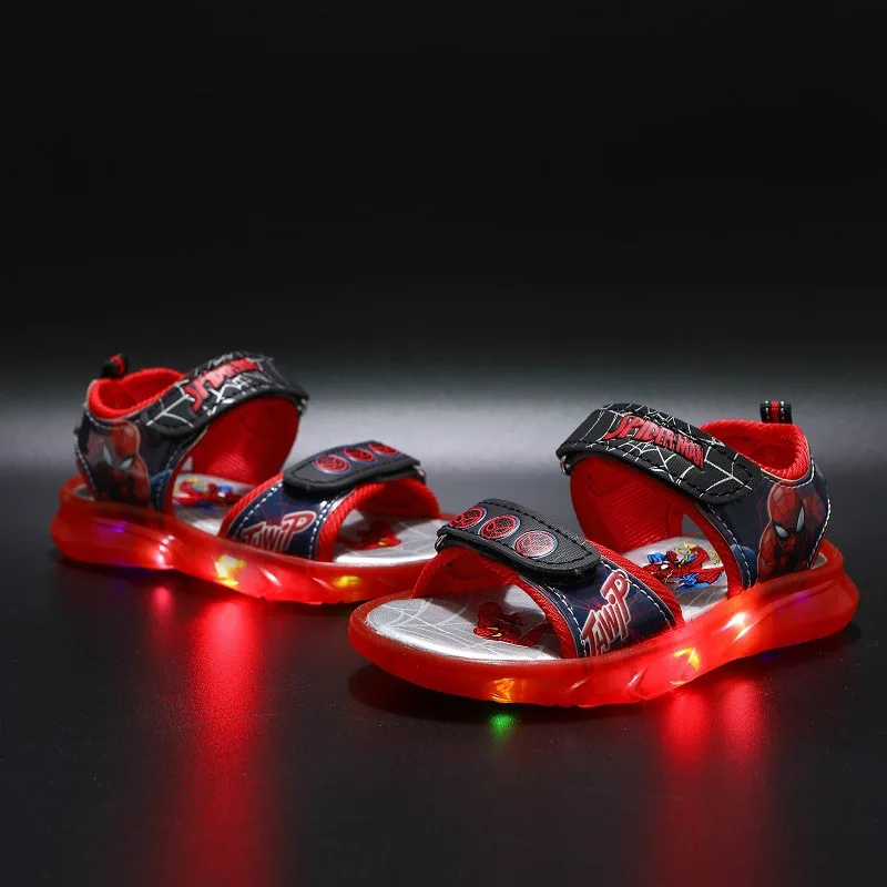 Disney-Cartoon-Children-s-Casual-Shoes-LED-Light-Sandals-Shining-Summer ...