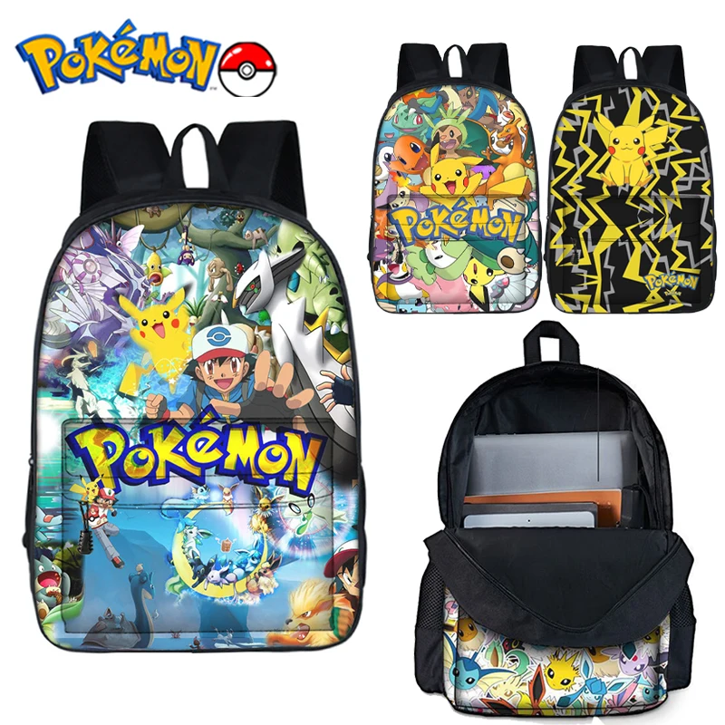 Cartoon-Pokemon-Pikachu-Backpacks-for-Children-s-Stationery-School-Bag ...