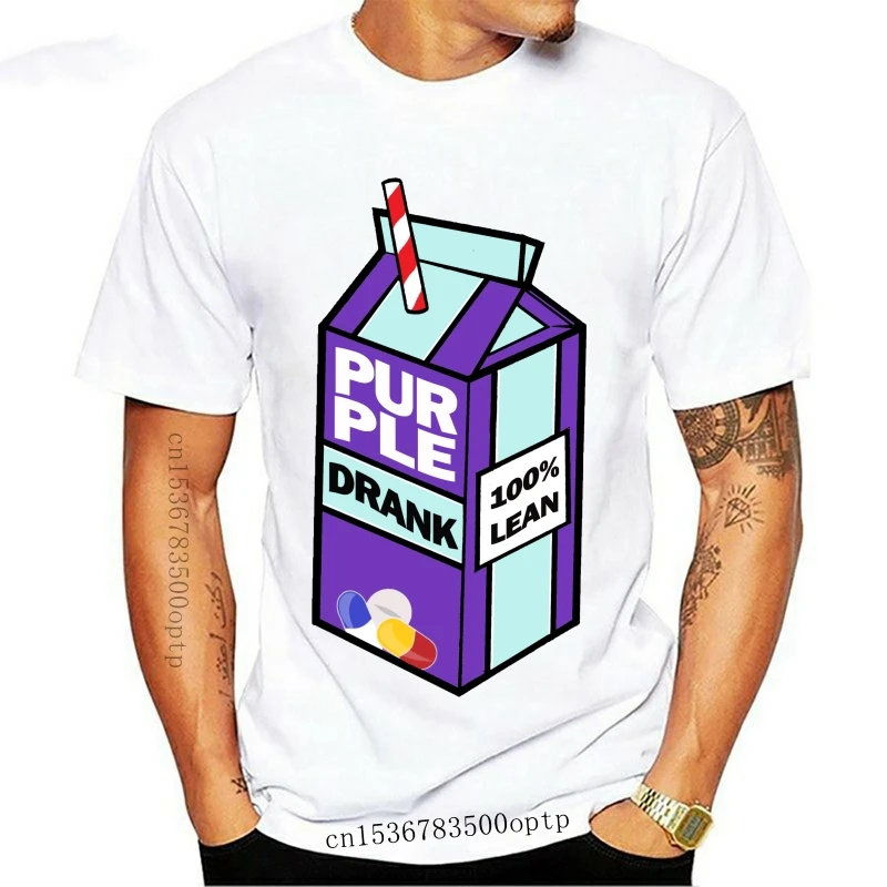 Mens Clothes Purple Drank Bottle / Brick T Shirt Purple Drank Purple ...