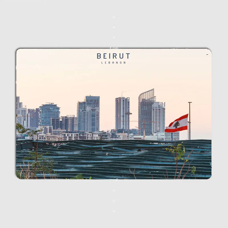 Beirut-Metal-Plaque-Pub-Painting-Wall-Mural-Printed-Sign-Tin-Sign ...