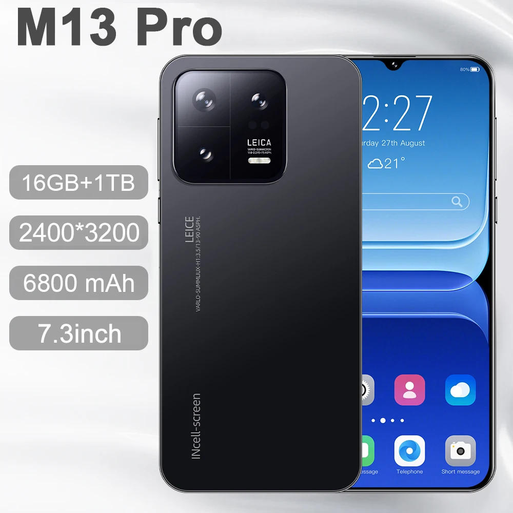 Tel-fono-Inteligente-M13-PRO-SmartPhone-Original-con-pantalla-HD-7-3-5G ...