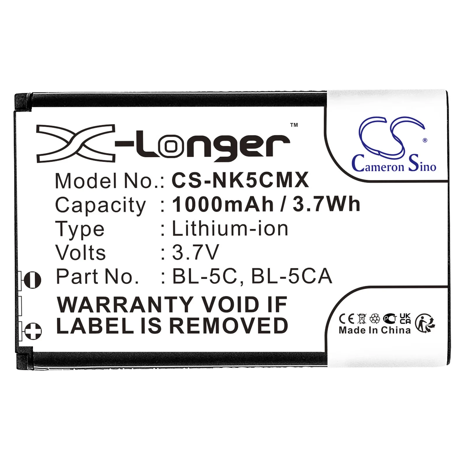 1000mAh Battery for Nokia Barcode Scanner BL-5C, BL-5CA - AliExpress 44