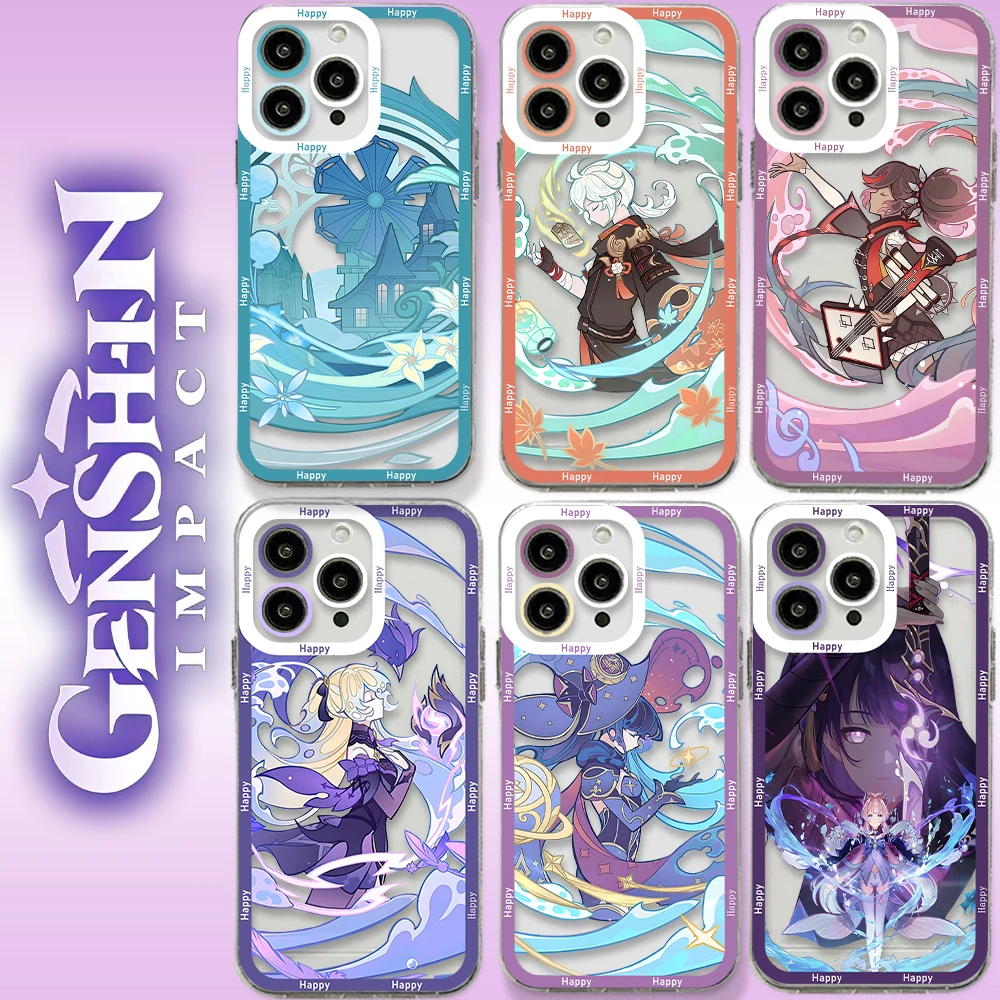 Game-Genshin-Impact-Transparent-Phone-Case-For-Xiaomi-Mi-13-12-11-10 ...