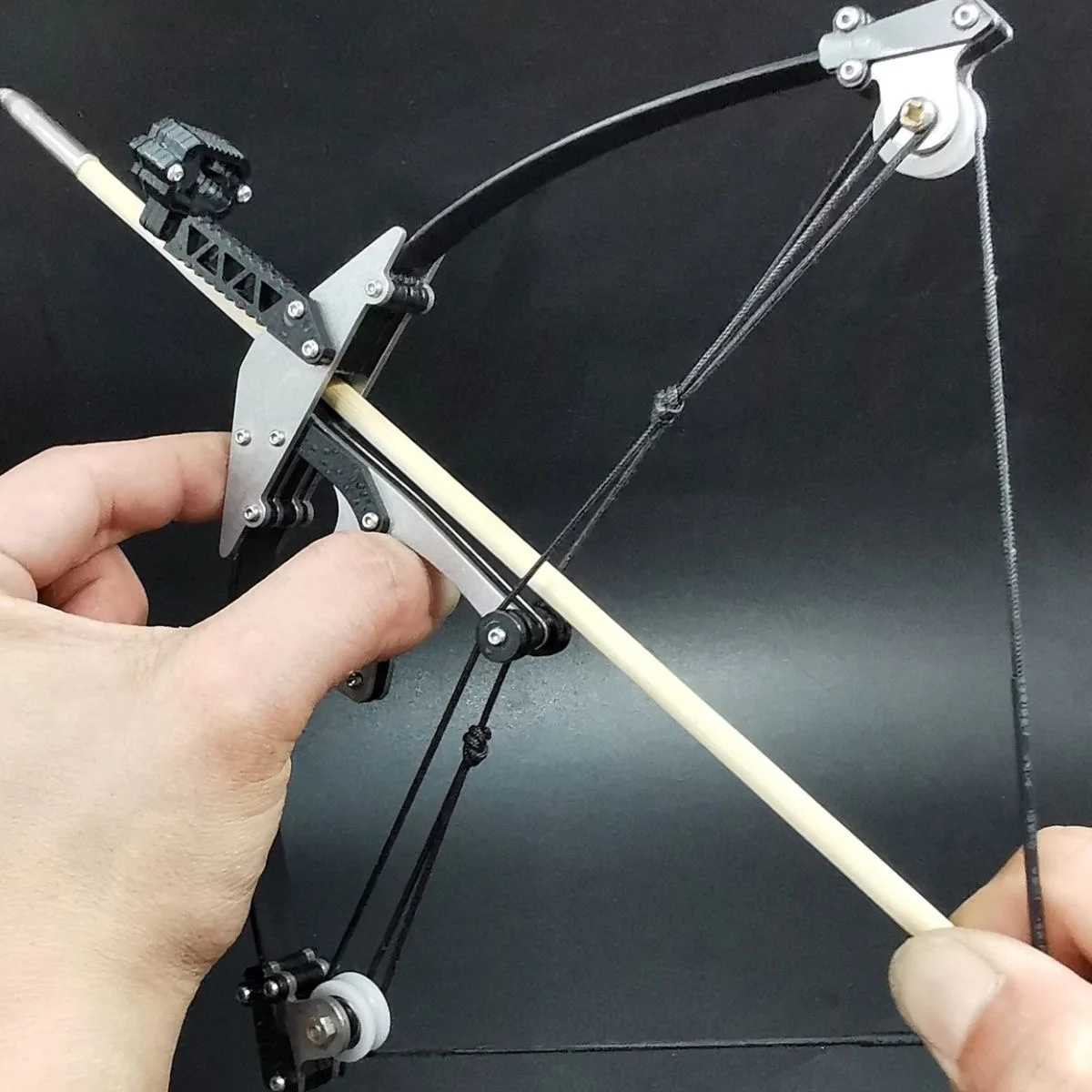 Stainless-can-fire-steel-bow-and-arrow-curved-bow-Mini-compound-bow ...