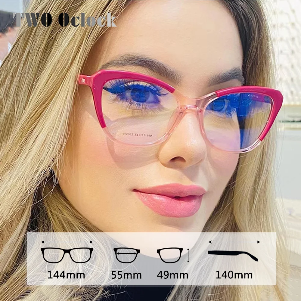 Pink Luxury Brand Cat Eye Eyeglasses Frame: Are These the Right ...