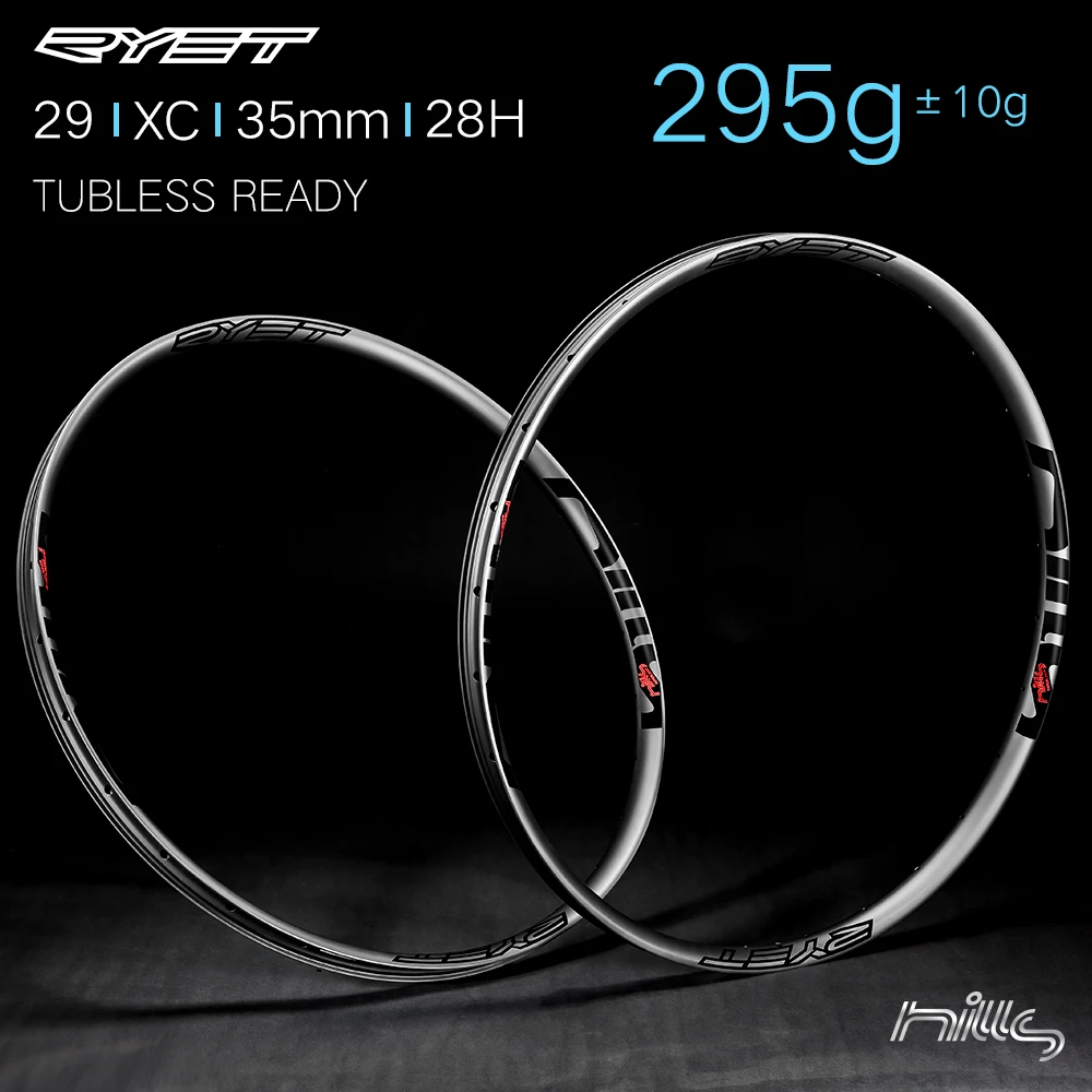 2024 RYET 29 Carbon MTB Rims Super light 295g 35mm Width 28H XC ...