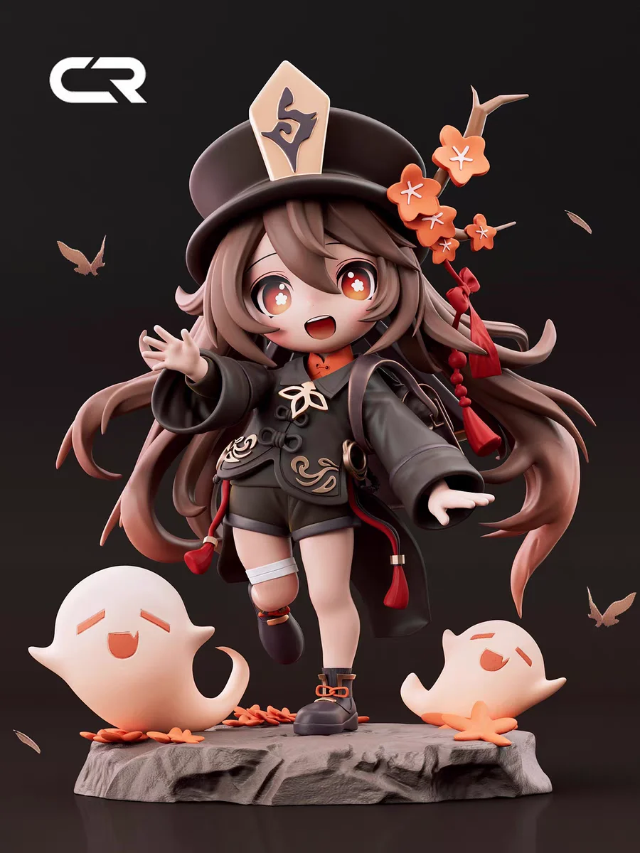 Genshin-Impact-Q-version-HuTao-Kawaii-PVC-Doll-Model-periferals-Small ...