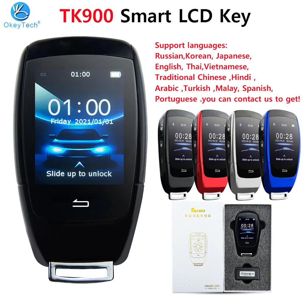 TK900 Universal Modificado LCD Chave Inteligente Do Carro Para Benz ...