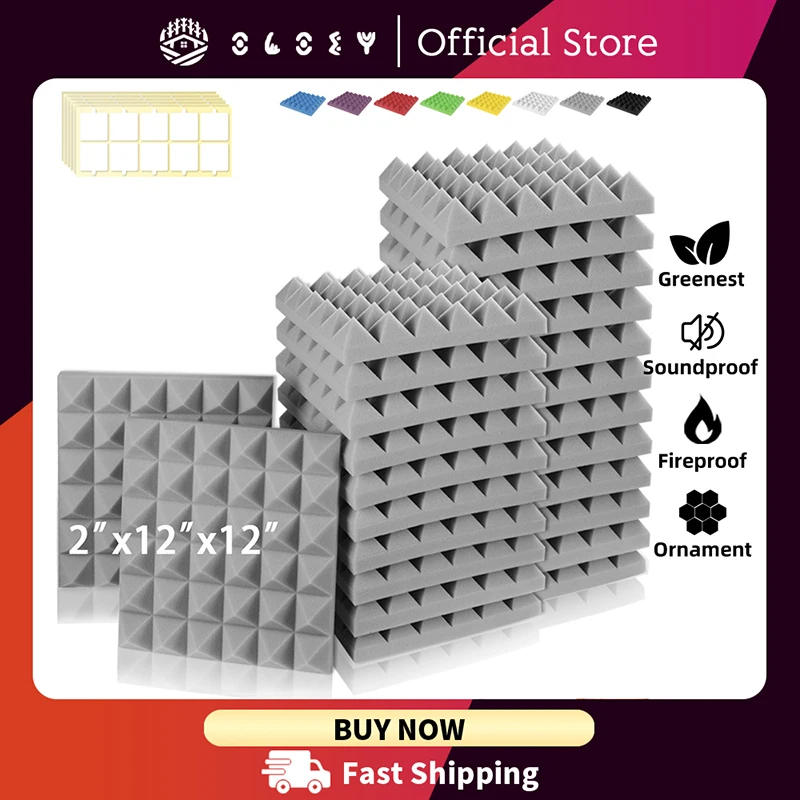 Acoustic Panels Soundproof Studio Foam Walls | Acoustic Wall Panel ...