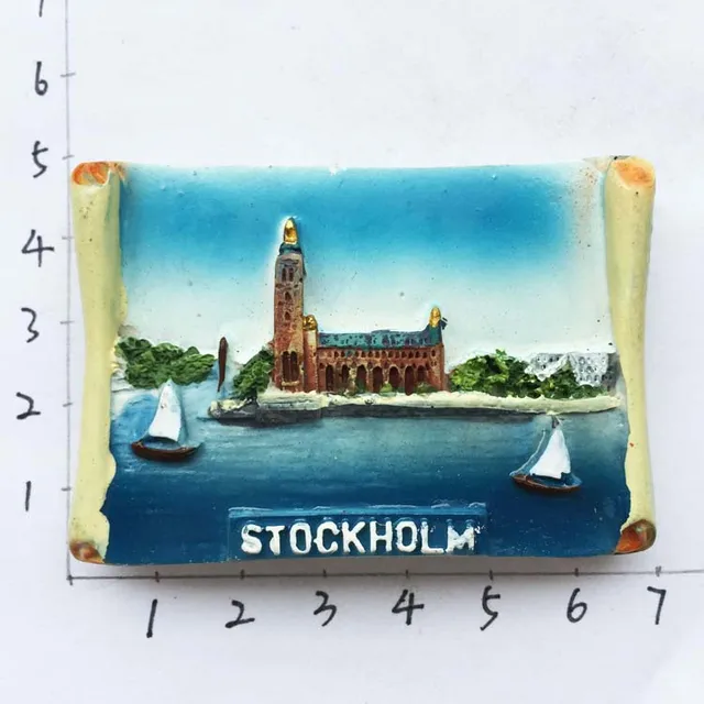 Swedish Fridge Magnets Tourist Souvenir Sweden Malmo Sverige Stockholm ...