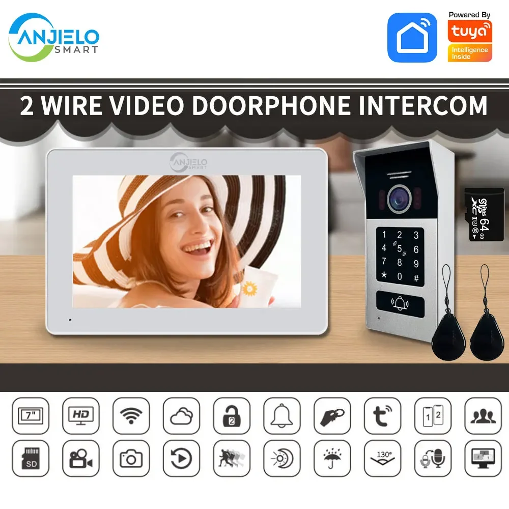 2-Wired-BUS-Video-Intercom-Doorbell-Camera-1080P-Tuya-7-Inch-Touch ...