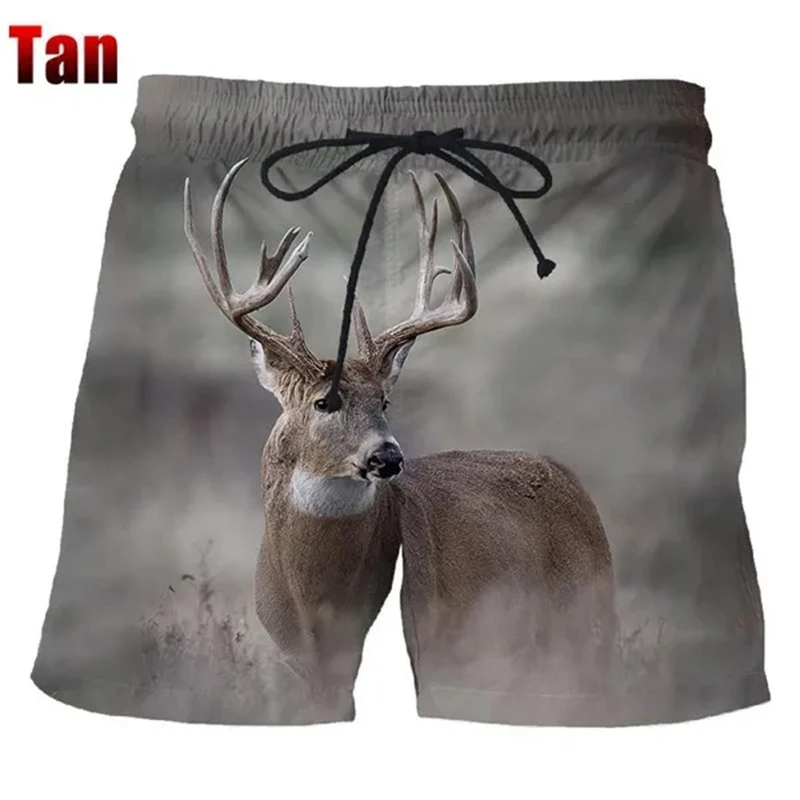 U-S-Flag-Plum-Deer-Shorts-Pants-Men-3D-Printed-Swimsuit-homme-2023 ...