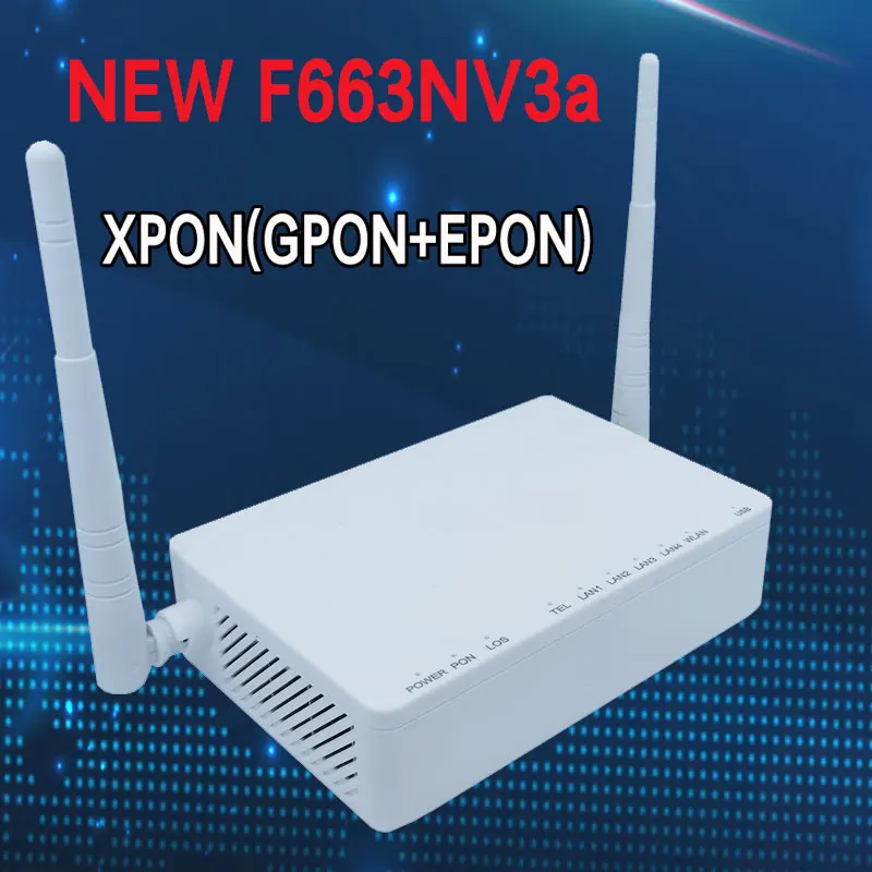 Eredeti F663Nv3A Gpon Epon Xpon 1Ge+ 3Fe+ 1 Pots+ Wifi Onu Ont Magyar Firmware Ac 2 Antenas ...