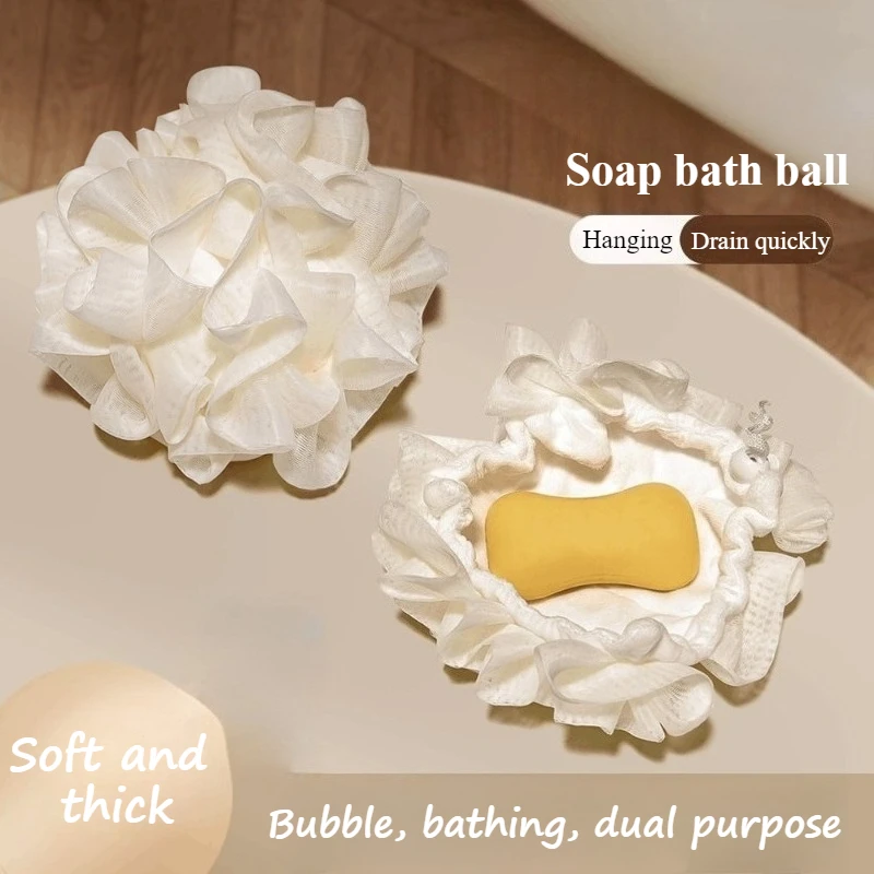 Soap Bath Balls Foam Rich, Dense Elastic Drawstring Soft Comfortable ...