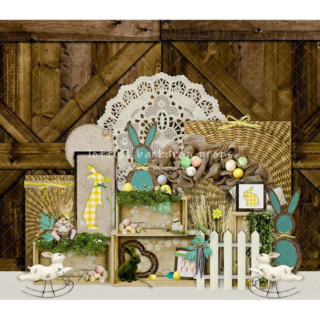Easter Eggs Bunny Backdrops Kids Baby Photography Child Adult Festival ...