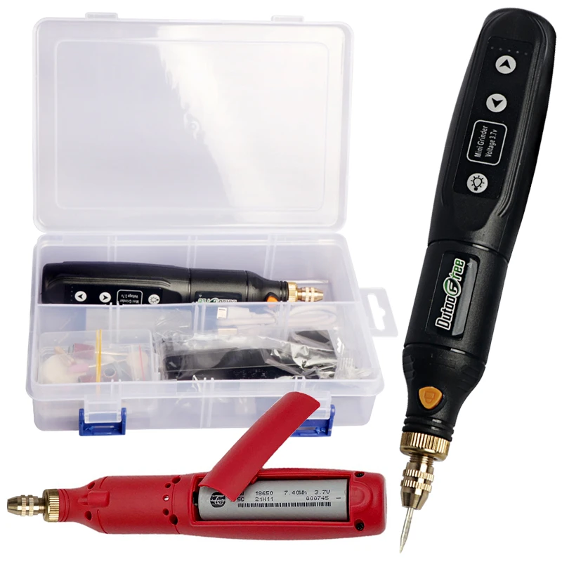Mini Grinder Usb Cordless Drill Rechargeable Removable Battery ...