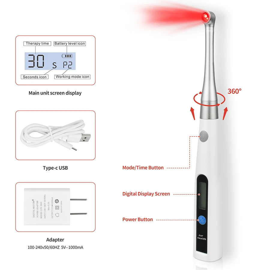 Cold Sore Laser Therapy Device Light Therapy Mouth Ulceration Blisters ...