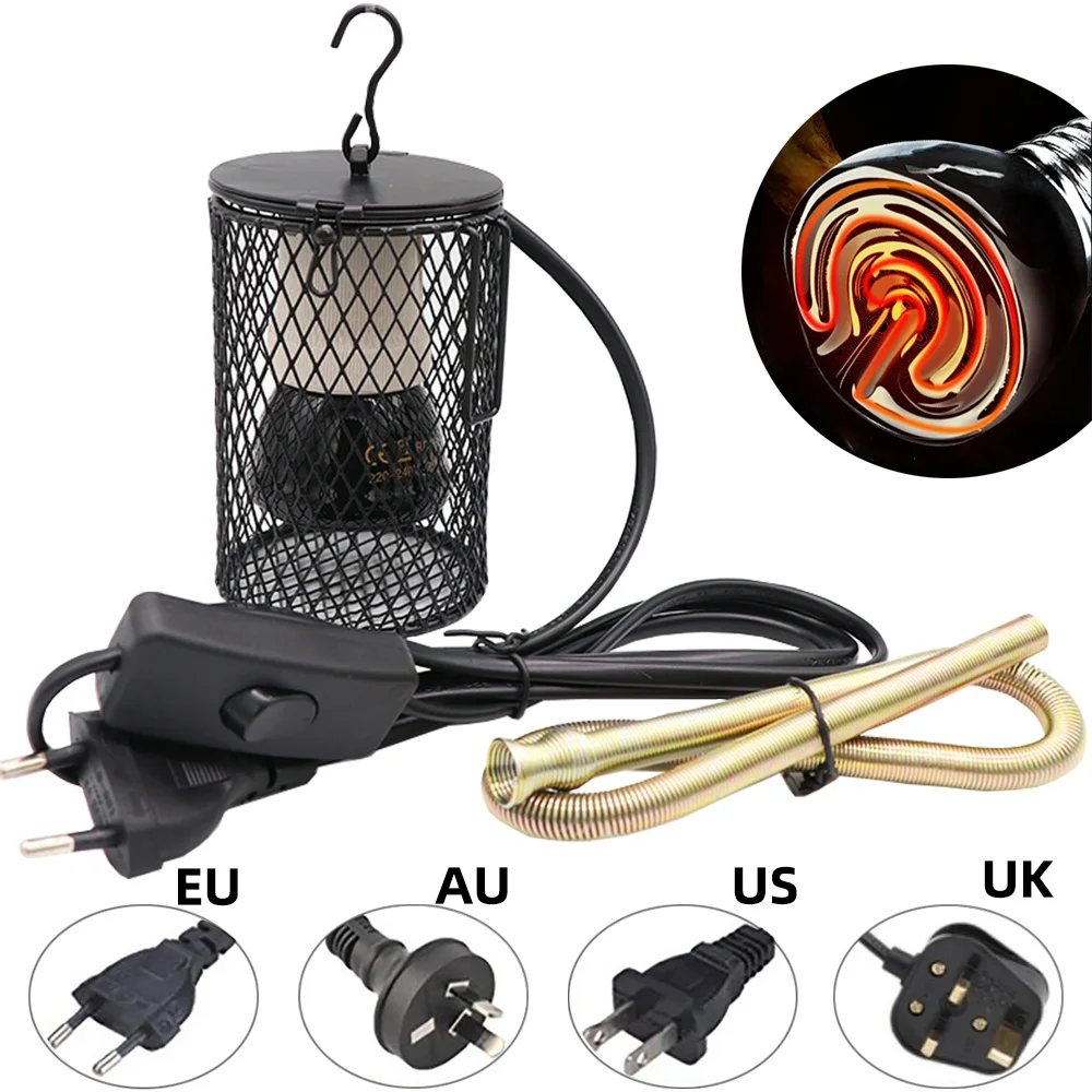 Ceramic Heating Lamp Bulb with Protective Cover Against Scalding No ...
