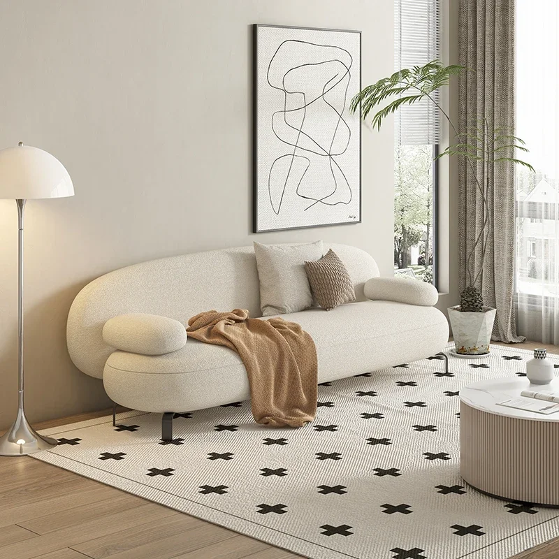 Sofa Ins Phong Cách Lưới Sofa Đỏ Phòng Khách Hiện Đại Sang Trọng Cửa ...