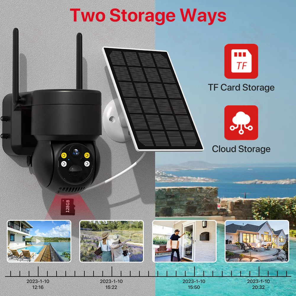 CamHipro 4G SIM Card 5MP HD Security IP Camera 30X Zoom, 60% OFF