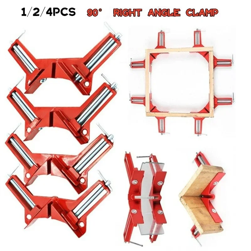 1-2-4pcs-90-Degrees-Angle-Clamp-Right-Angle-Woodworking-Frame-Clamp ...